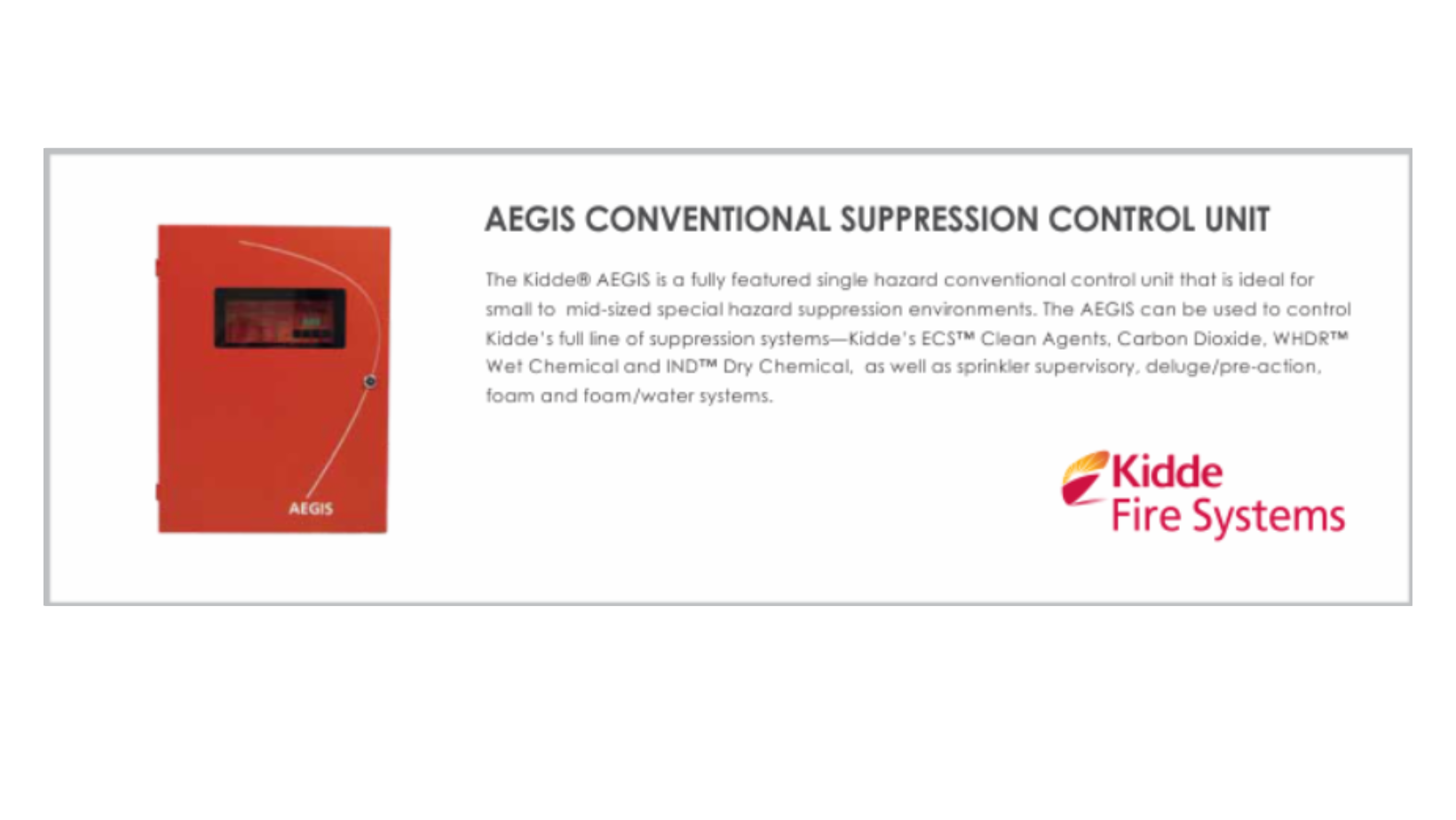 Fire Suppression Panel - ASISI SYSTEMS CORP.